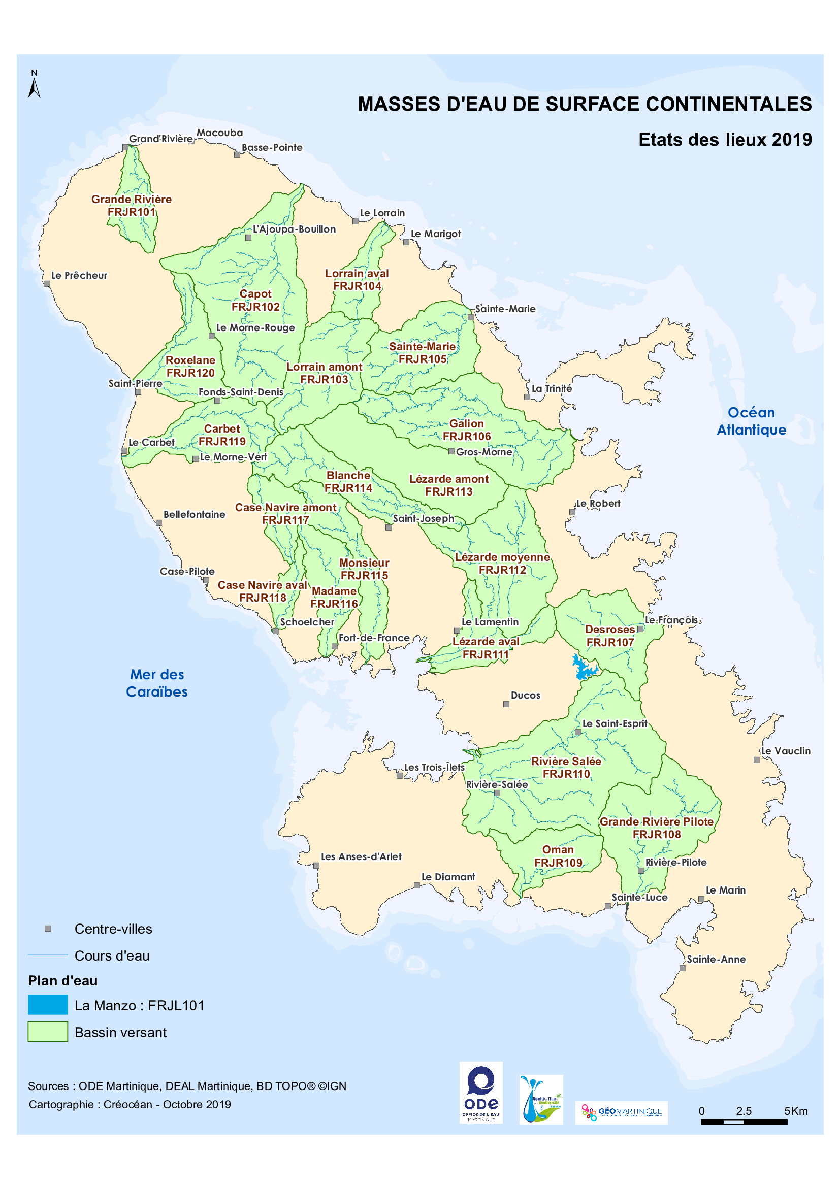 État des lieux 2019 – Masses d’eau de surface continentales ...